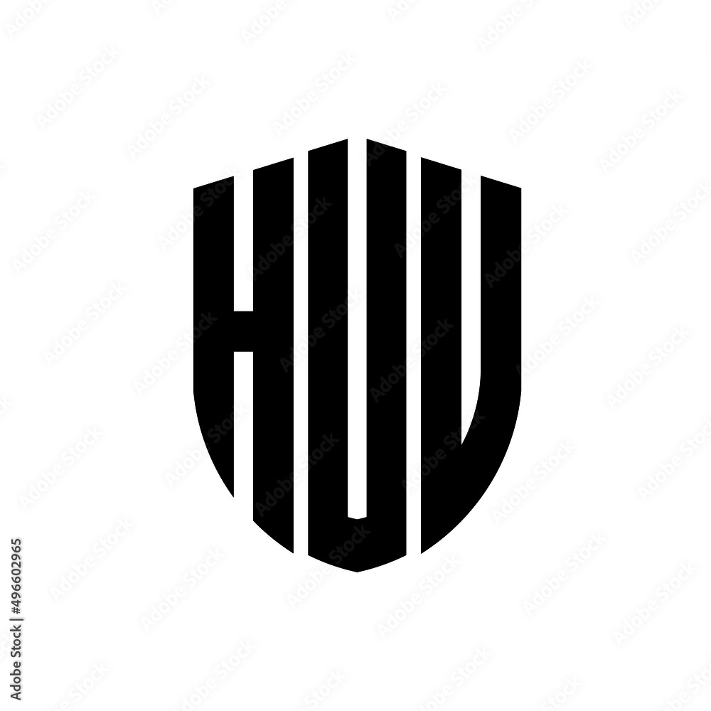 HVV letter logo design. HVV modern letter logo with black background ...