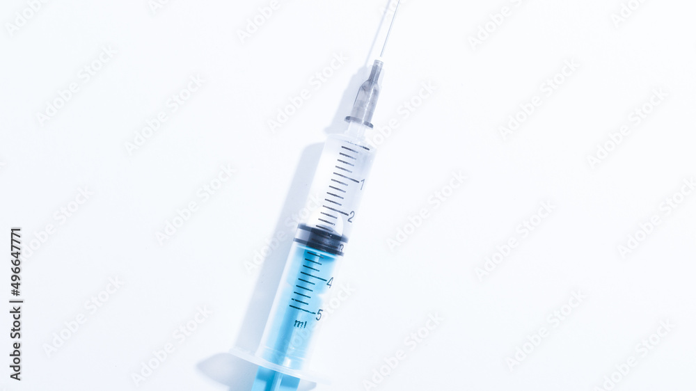 medical disposable plastic syringe for injection in the hospital Stock ...