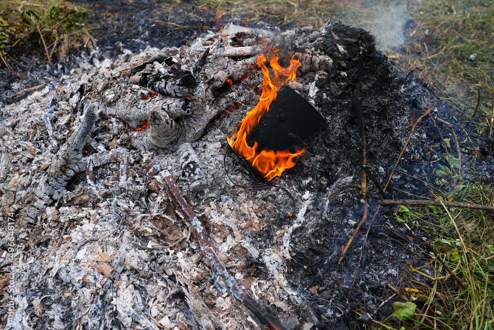 fire burn garbage waste,smoke polluted of waste incineration, garbage ... fire burn garbage waste,smoke polluted of waste incineration, garbage ...