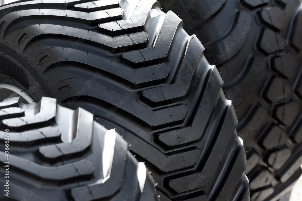 Big Black Truck tires Stock Photo | Adobe Stock