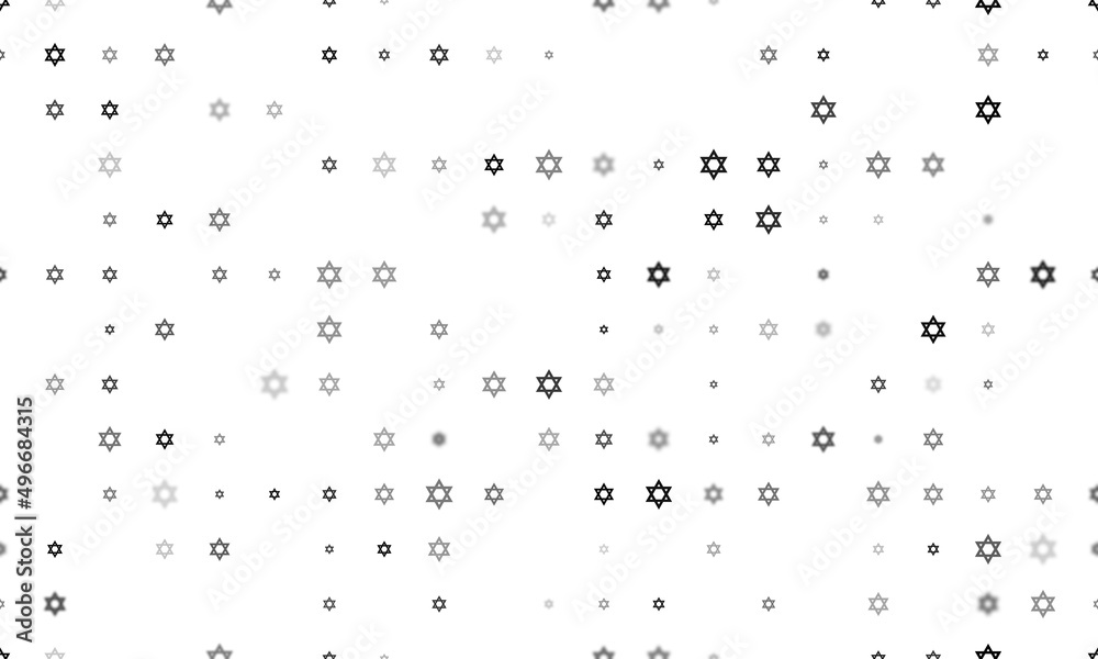 Vecteur Stock Seamless background pattern of evenly spaced black star ...