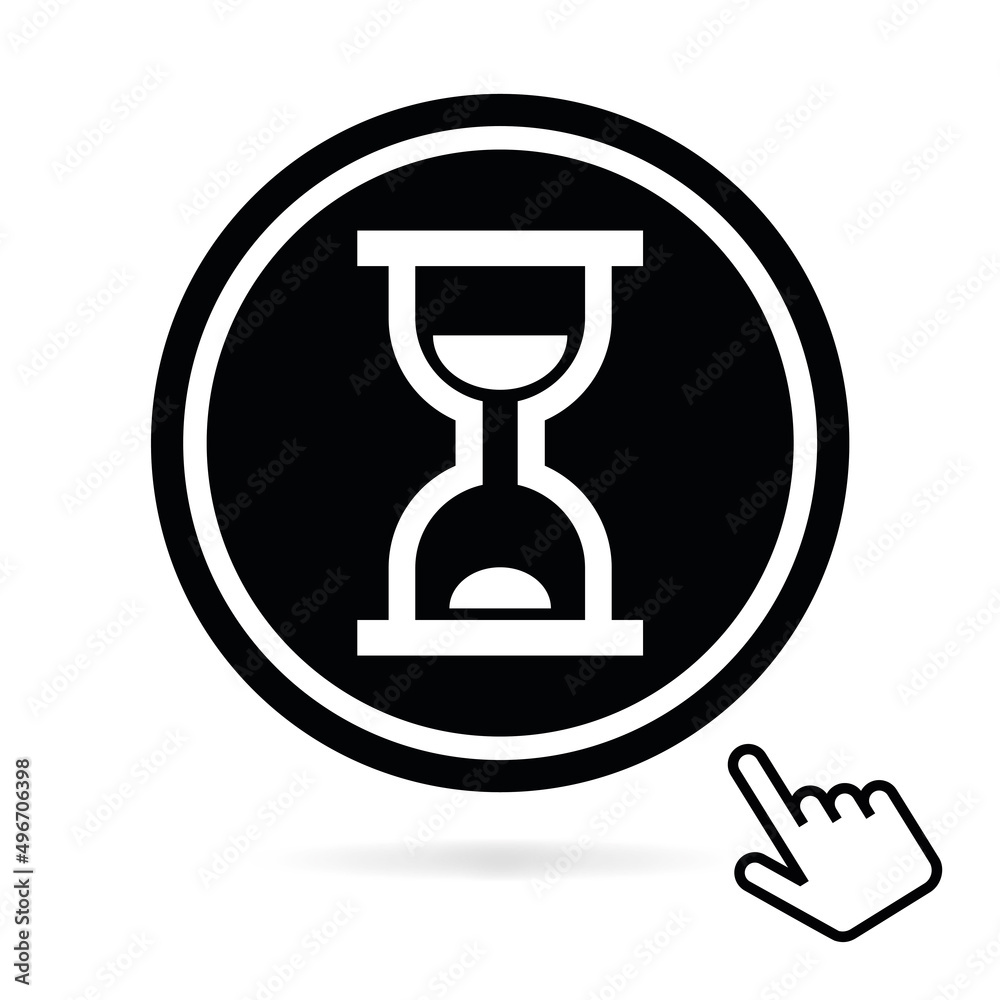 Logo sablier. Stock Vector | Adobe Stock