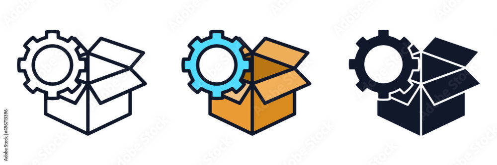 processing order icon symbol template for graphic and web design ...