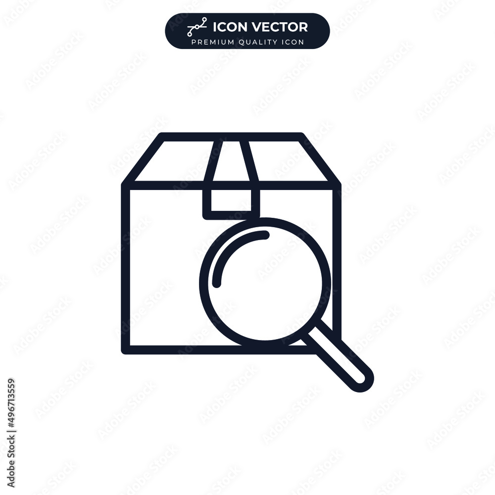 tracking package icon symbol template for graphic and web design ...