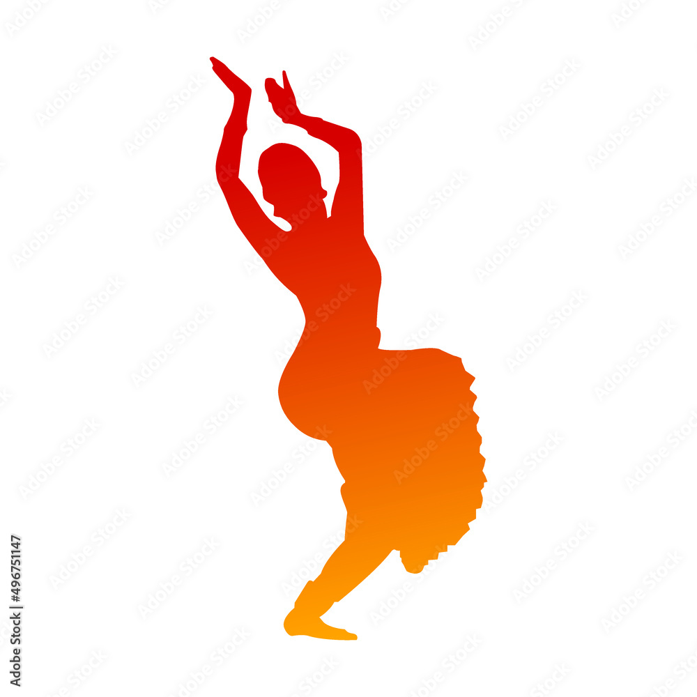 Indian girl classical dancing pose. Bharathanatyam, South Indian dance ...