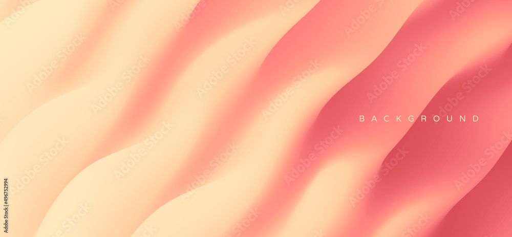 Abstract wavy background for banner, flyer and poster. Dynamic effect ...