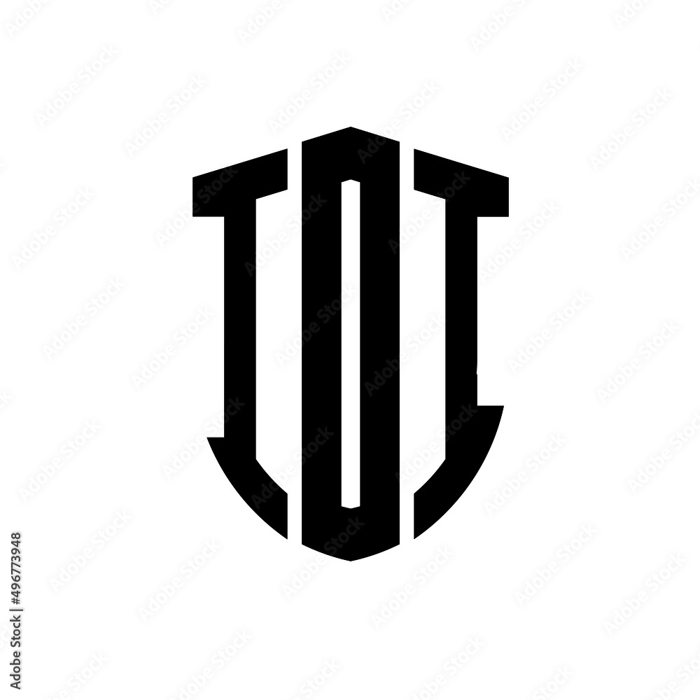 IDI letter logo design. IDI modern letter logo with black background ...