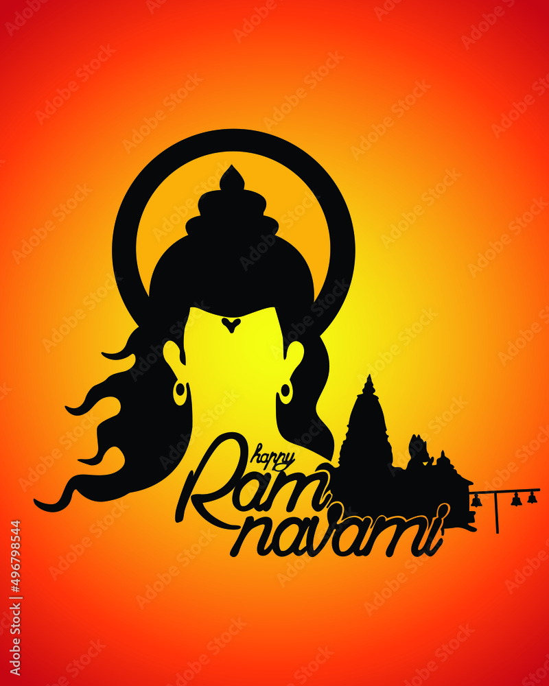 Vetor de Lord Rama with his bow and arrow. Hindu god, Rama icon. Happy ...