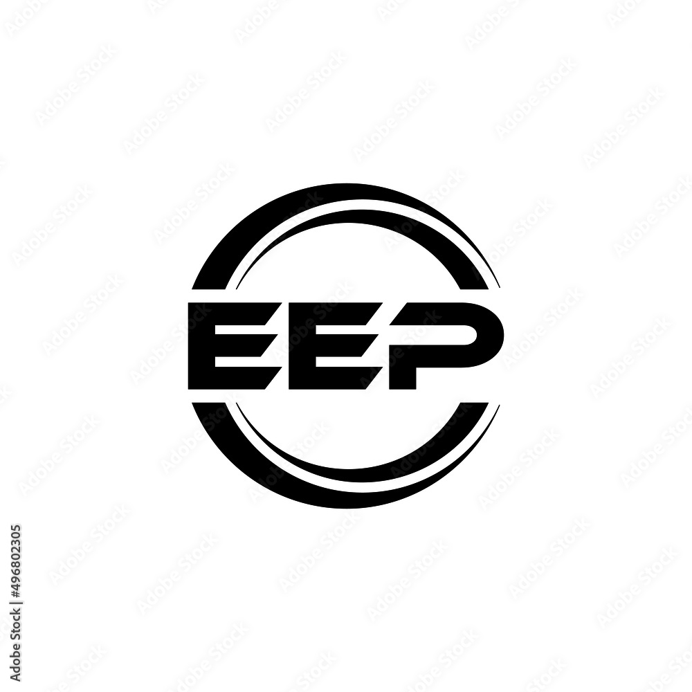 EEP letter logo design with white background in illustrator, vector ...