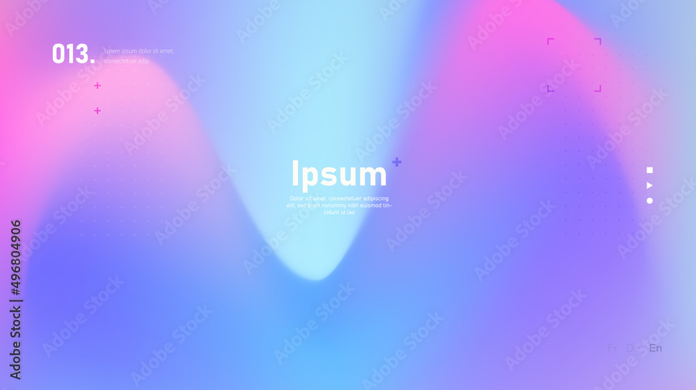 Modern bright background with blurred colorful gradient shapes ...