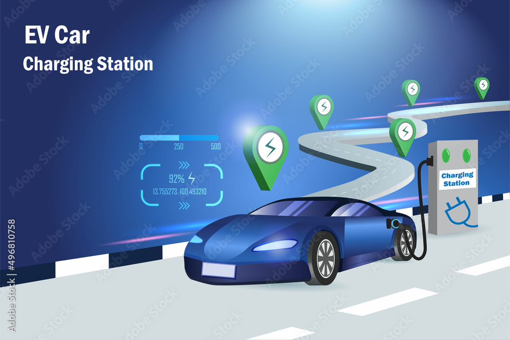 Poster EV car, Electric vehicle – Wall Art | UkPosters