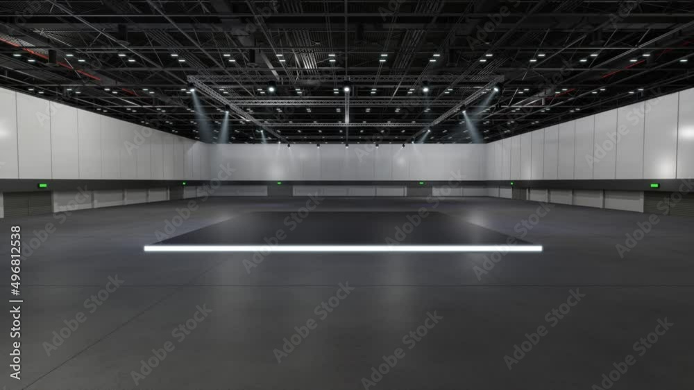 Motion Empty hall exhibition.Backdrop for exhibition stands,booth ...