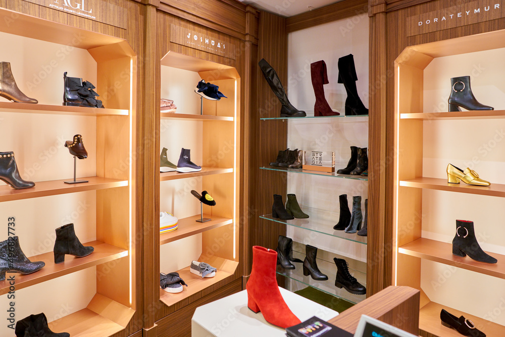 ROME, ITALY - CIRCA NOVEMBER, 2017: women's shoes on display at a ...