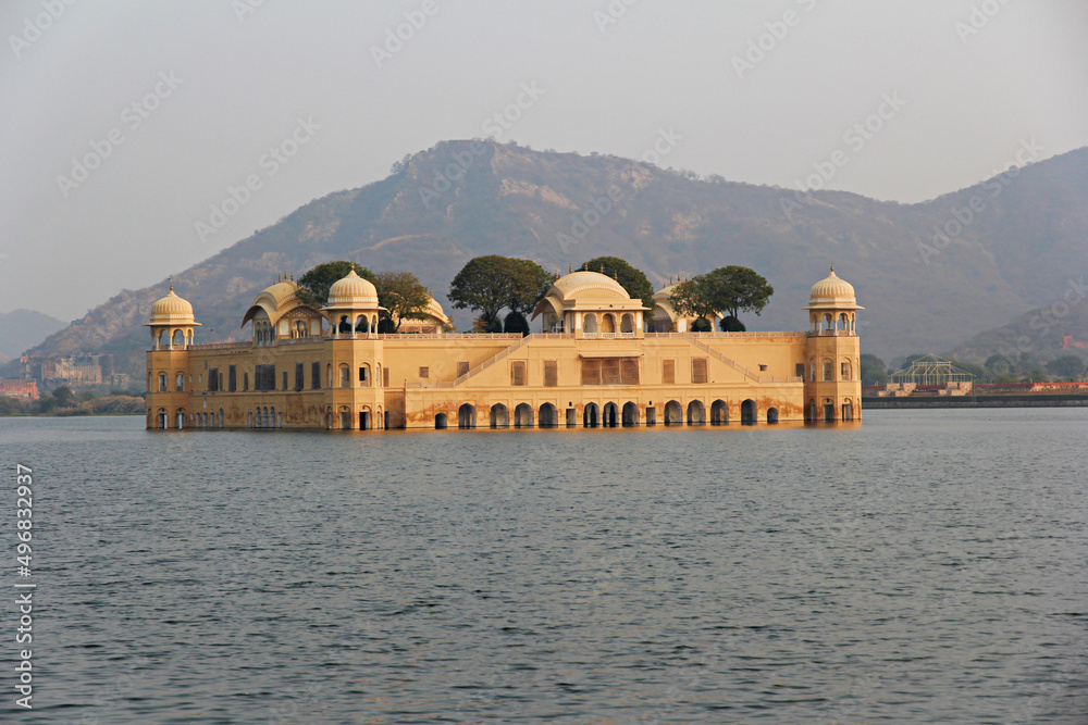 Building Jal Mahal in Jaipur city India Stock Photo | Adobe Stock