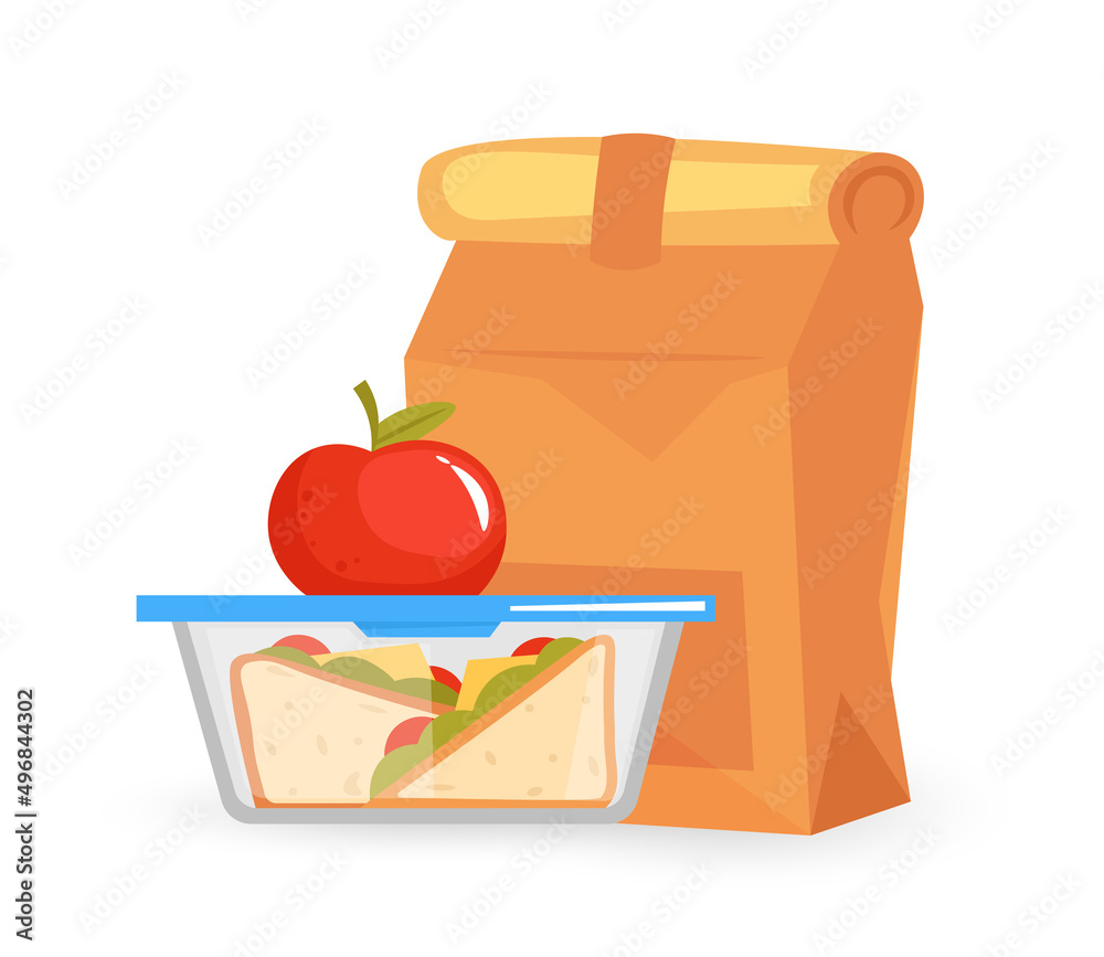 Healthy School Lunch Clipart