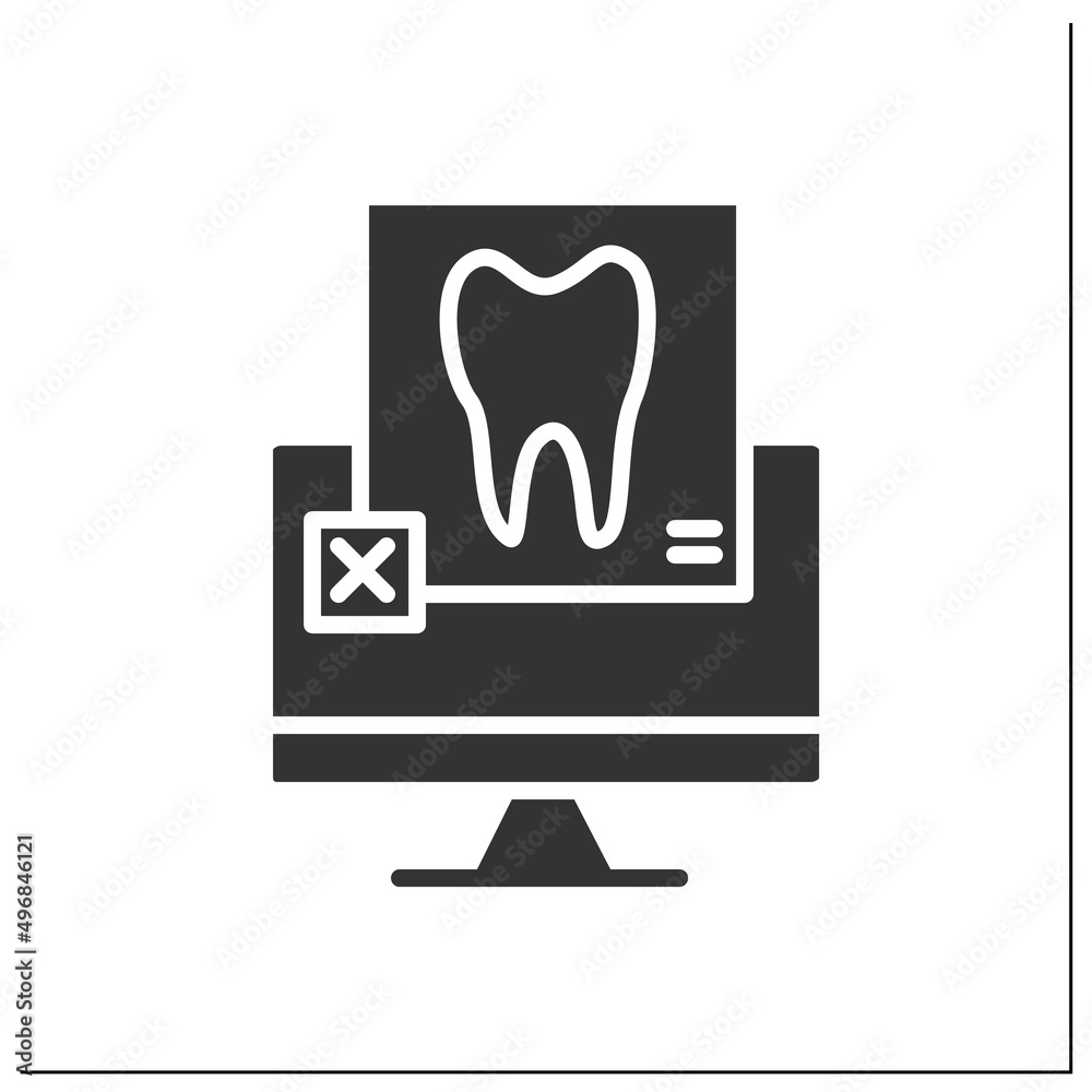 Radiology glyph icon. X-ray diagnostics. Computerized radiography ...