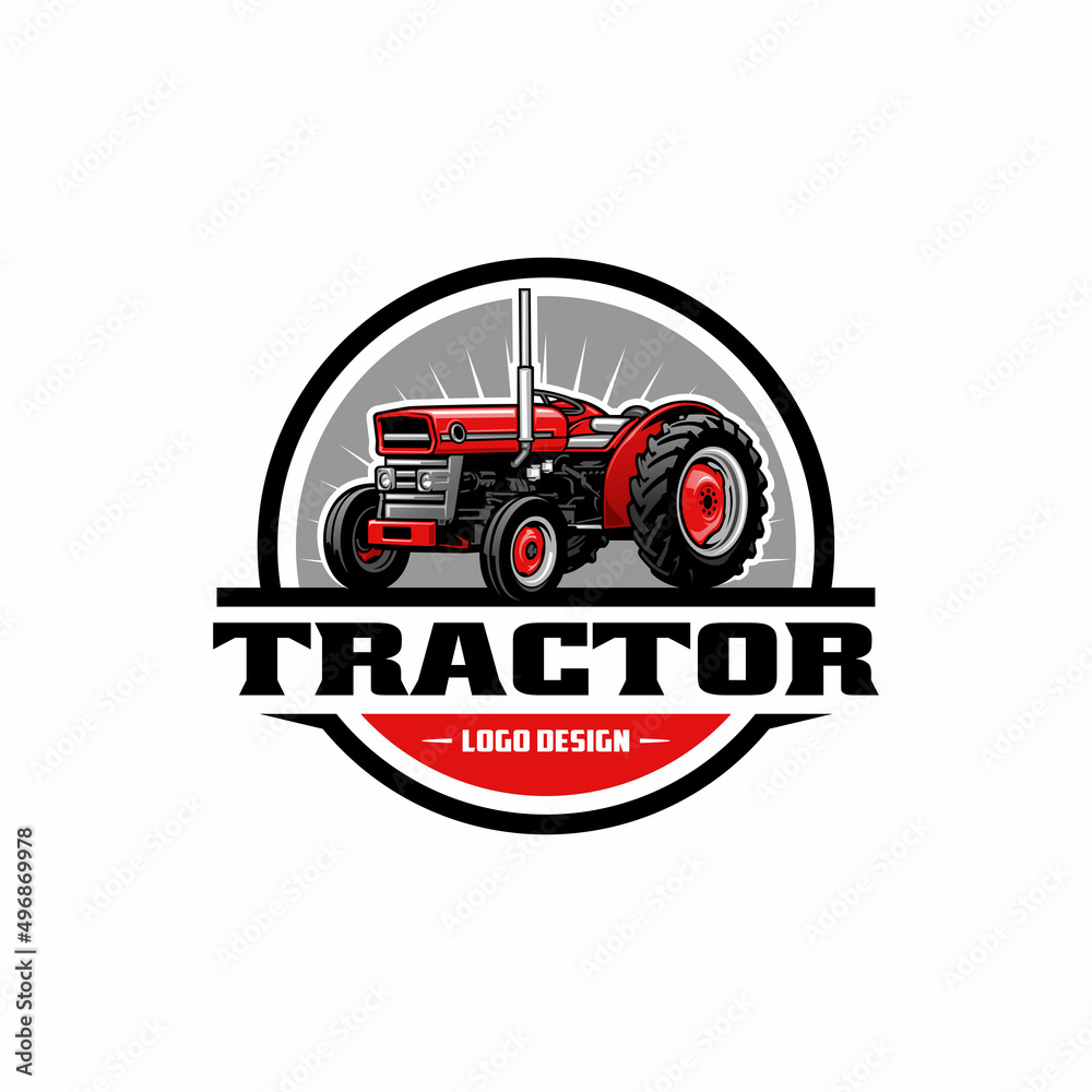 Tractor, farm equipment logo vector Stock Vector | Adobe Stock