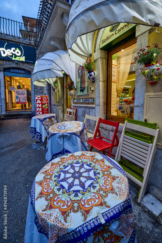 Taormina, Sicily - Italy - March 19, 2022: Pictures of the streets of ...