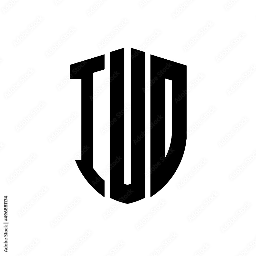 IVO letter logo design. IVO modern letter logo with black background ...