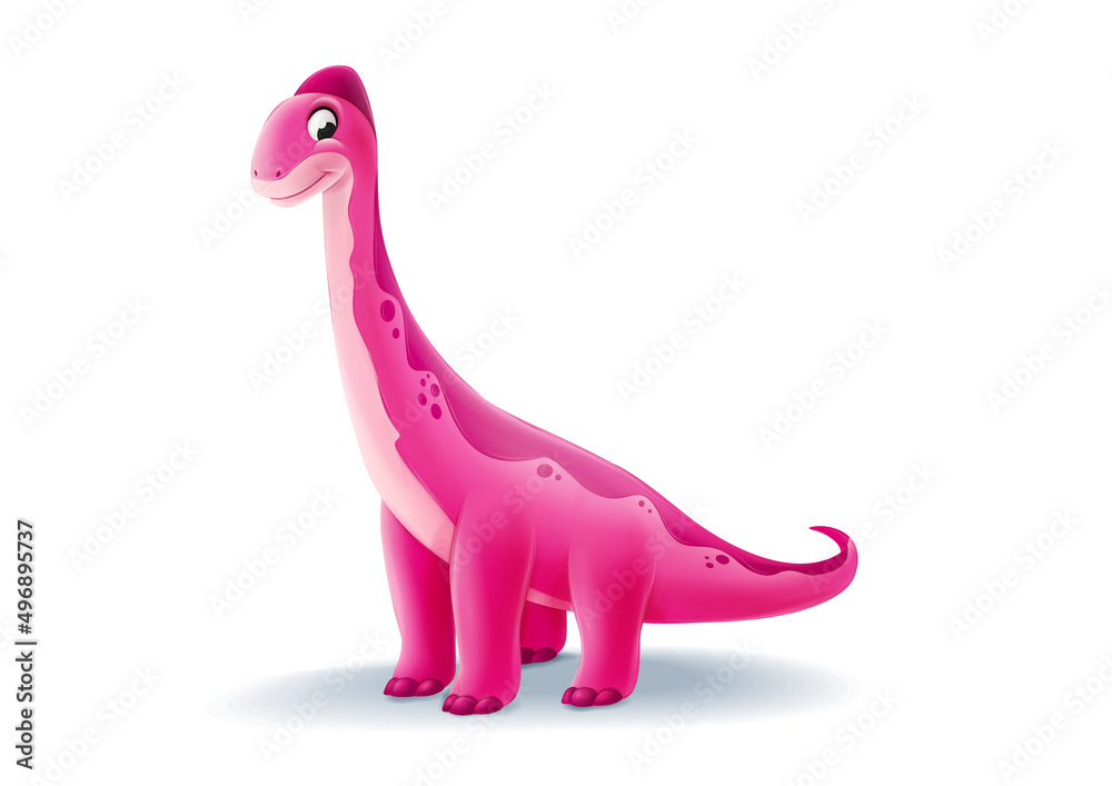 cartoon brachiosaurus illustration Stock Vector | Adobe Stock