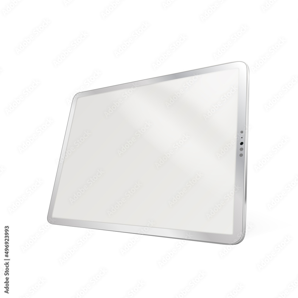 Tablet Electronic Digital Technology Device Vector. Tablet Screen Or E ...