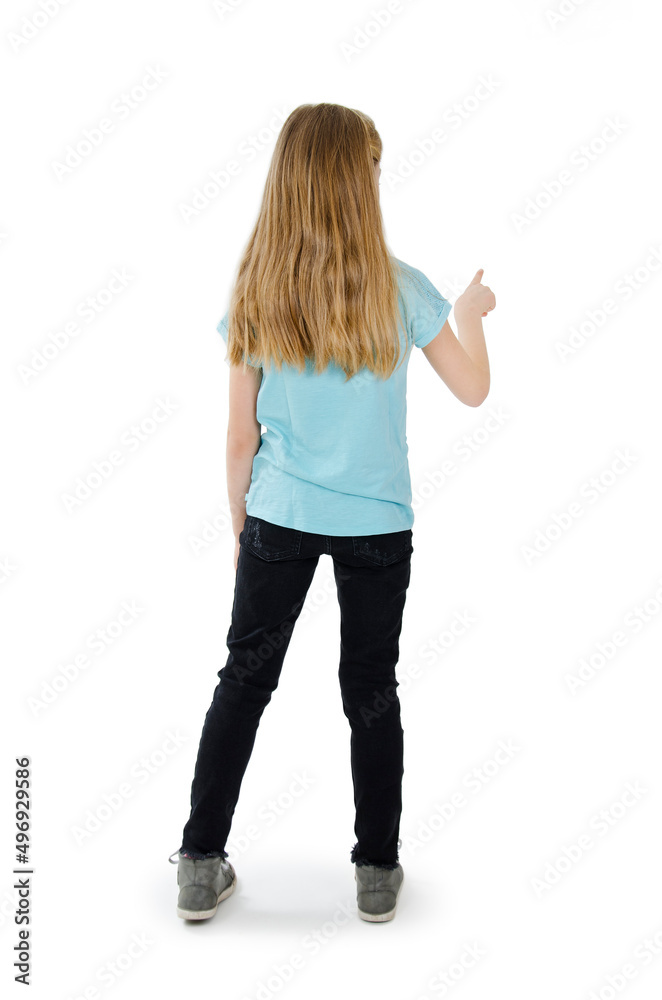 Girl Child Jeans Rear View at Kristina Hertz blog