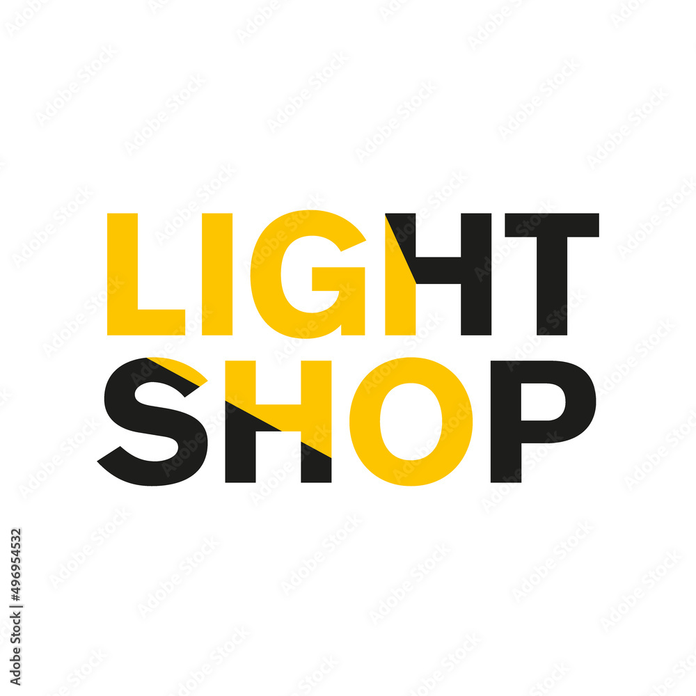 Vector logo of an electronics store, light Stock Vector | Adobe Stock