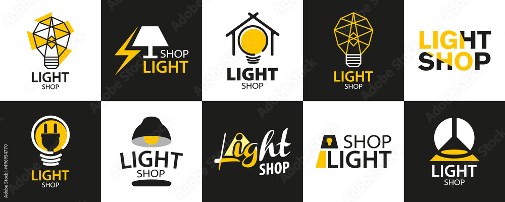 Vector logo of an electronics store, light Stock Vector | Adobe Stock