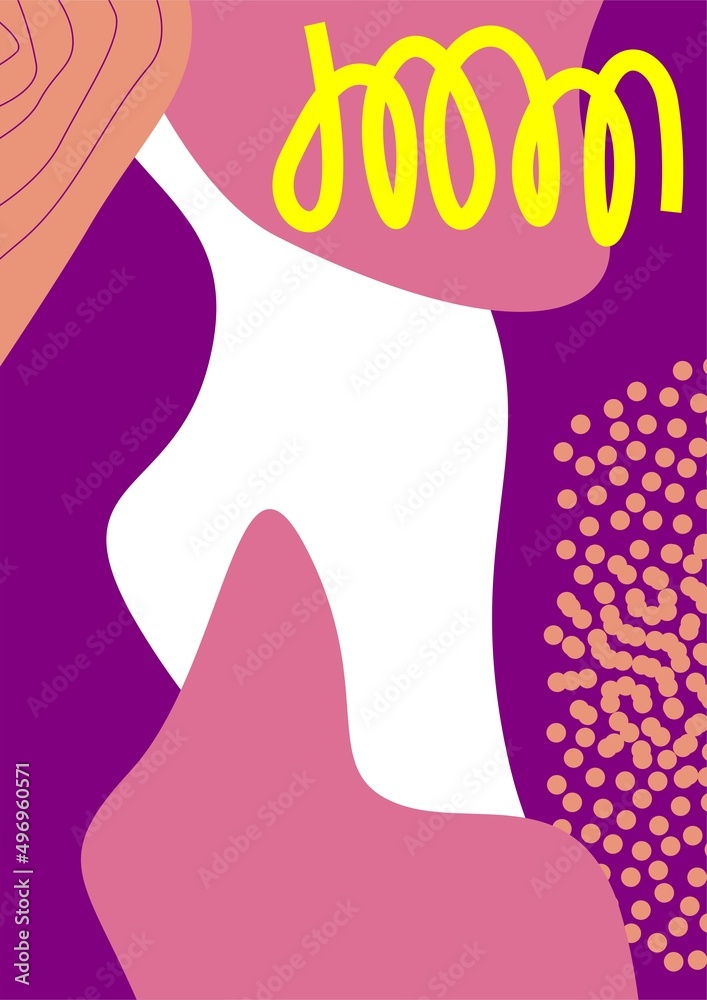 Cartoon texture with fun abstract color pattern for background Stock ...