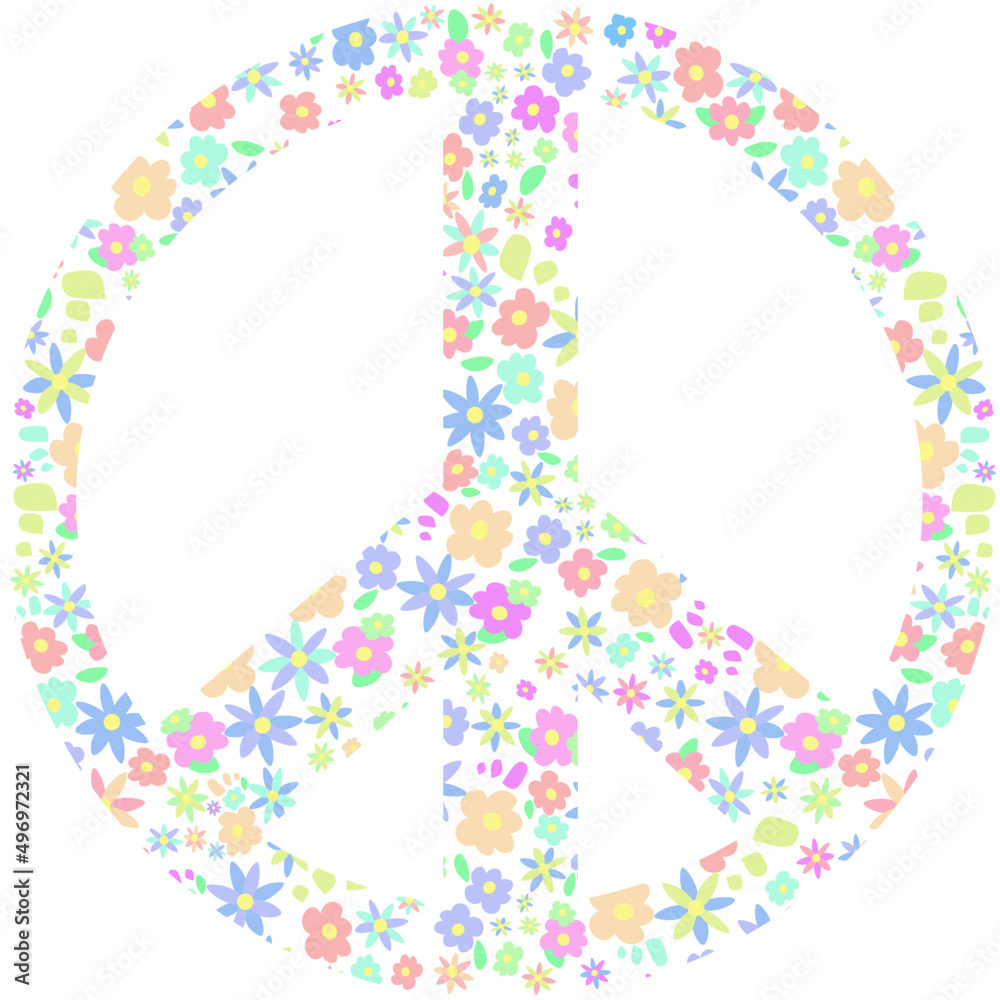 ICOCO DE PAZ, SIMBOLO DE PAZ, SIMBOLO CON FLORES,ICONO DE PAZ CON ...