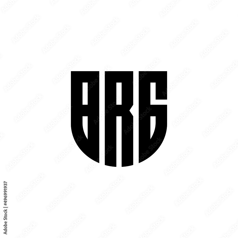 BRG letter logo design with white background in illustrator, vector ...