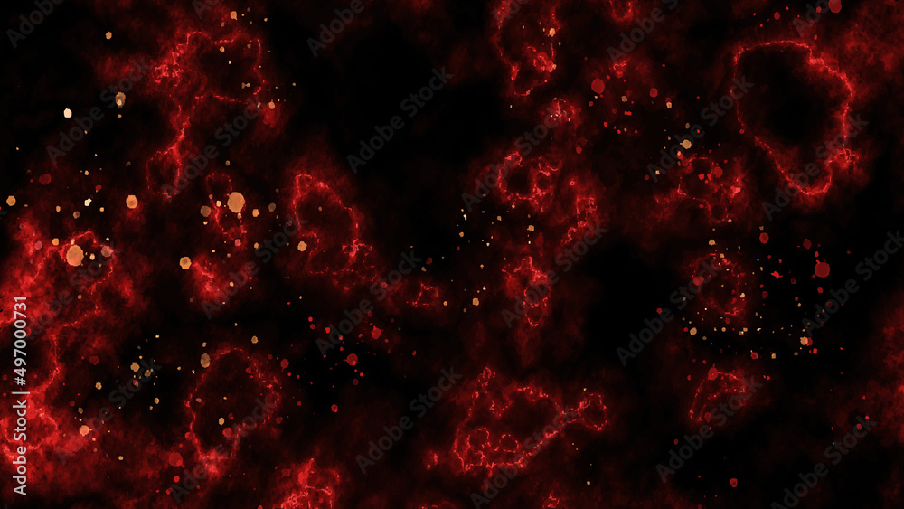 Abstract smoke frame and space,black background. abstract red dust ...