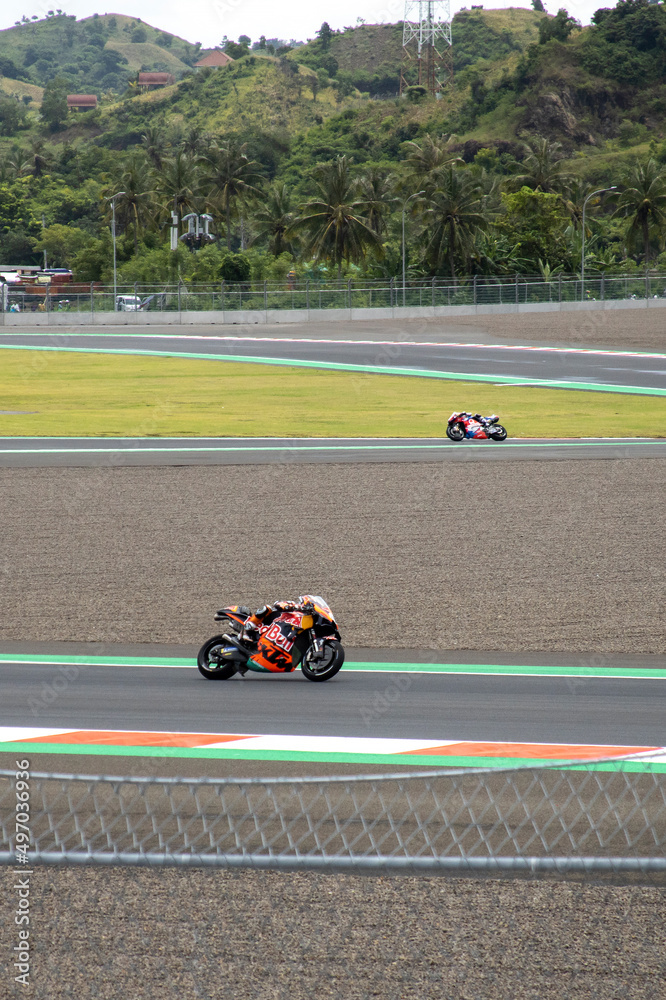 Lombok, Indonesia- March 20, 2022 : Miguel Oliveira at Moto GP ...