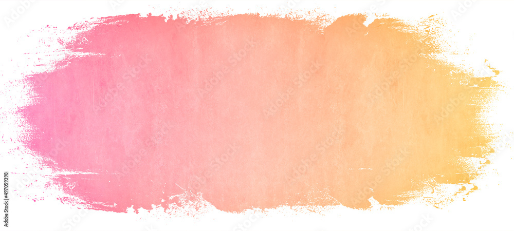 Bright pink orange pastel abstract watercolor splash brushes texture ...