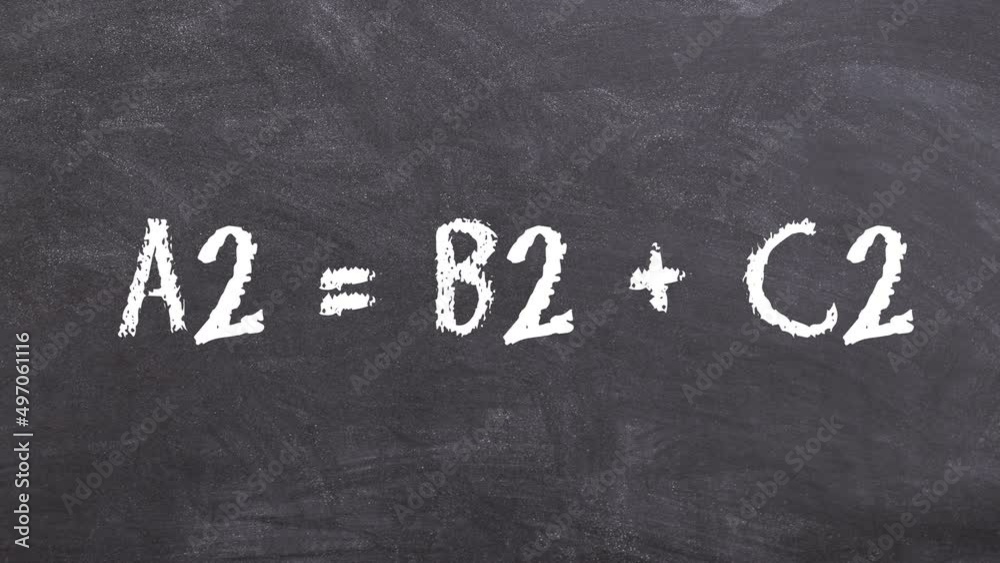 Vídeo do Stock: Animation of the Pythagorean Theorem. Pythagoras ...