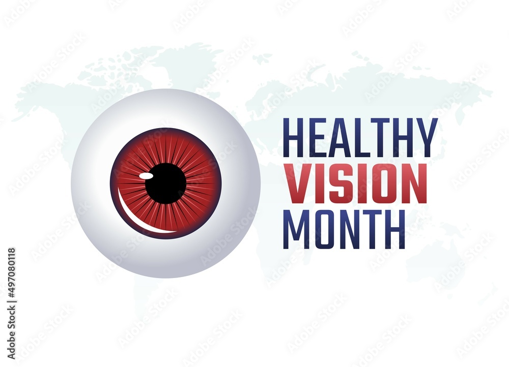 vector graphic of healthy vision month good for healthy vision month ...
