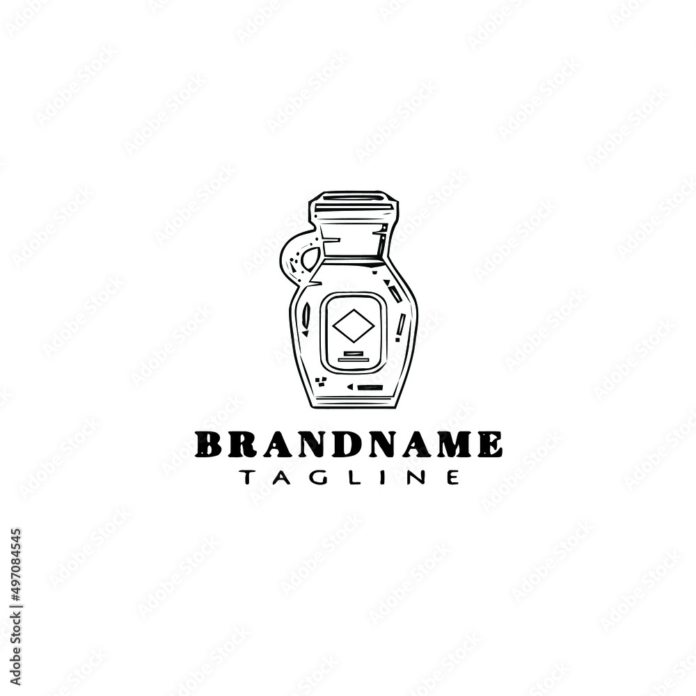 growler logo cartoon icon design template black isolated vector ...