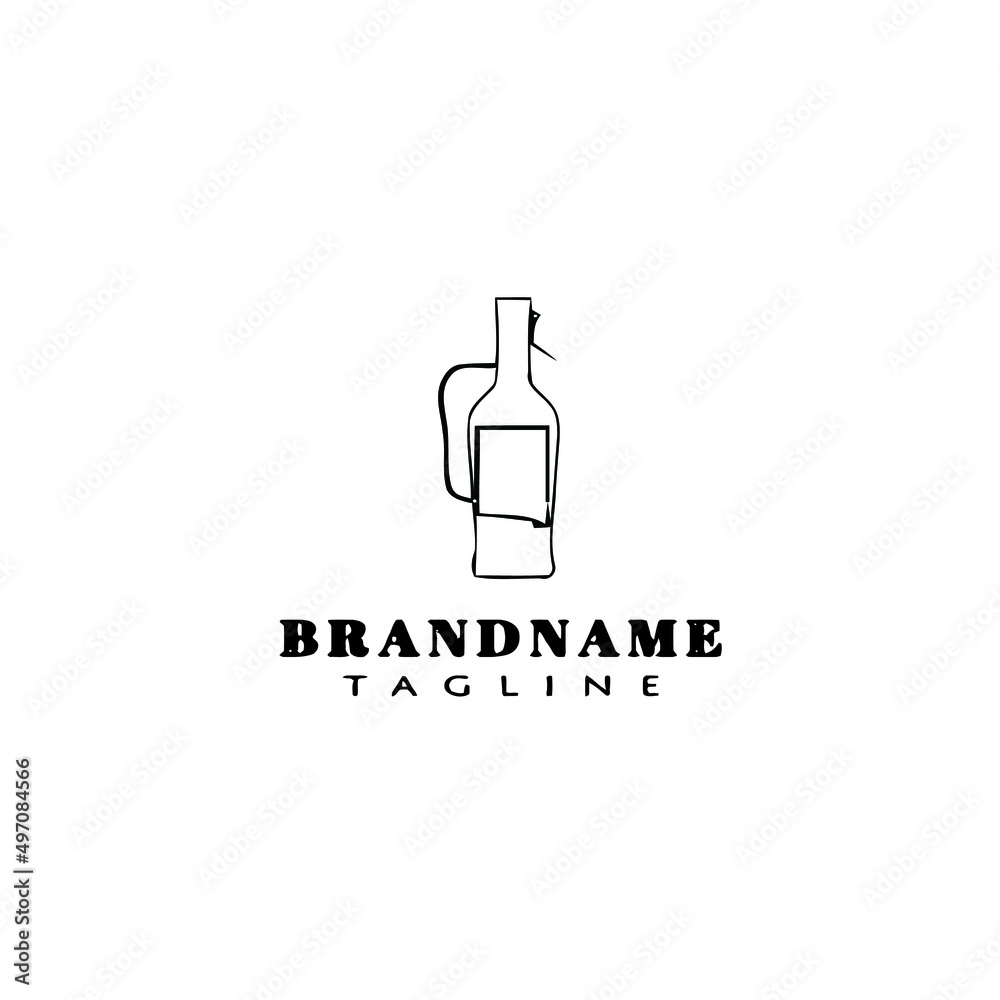 growler logo cartoon icon design template black isolated vector ...