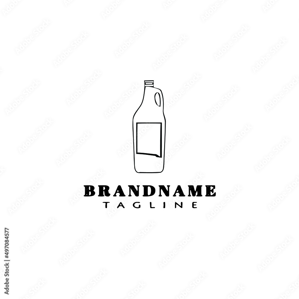 growler logo cartoon icon design template black isolated vector ...
