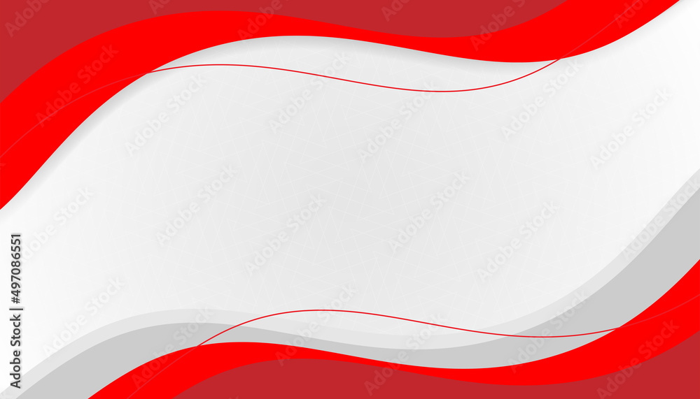Red curve on a white background vector Stock Vector | Adobe Stock