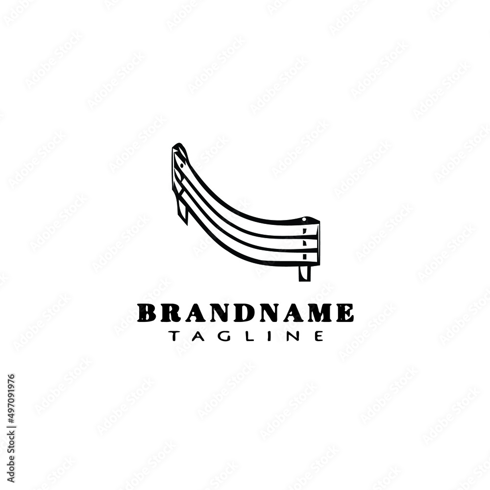 guardrail logo icon design template black isolated vector illustration ...