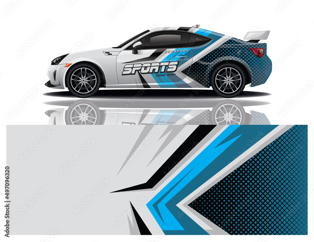 wrap car design template Stock Vector | Adobe Stock