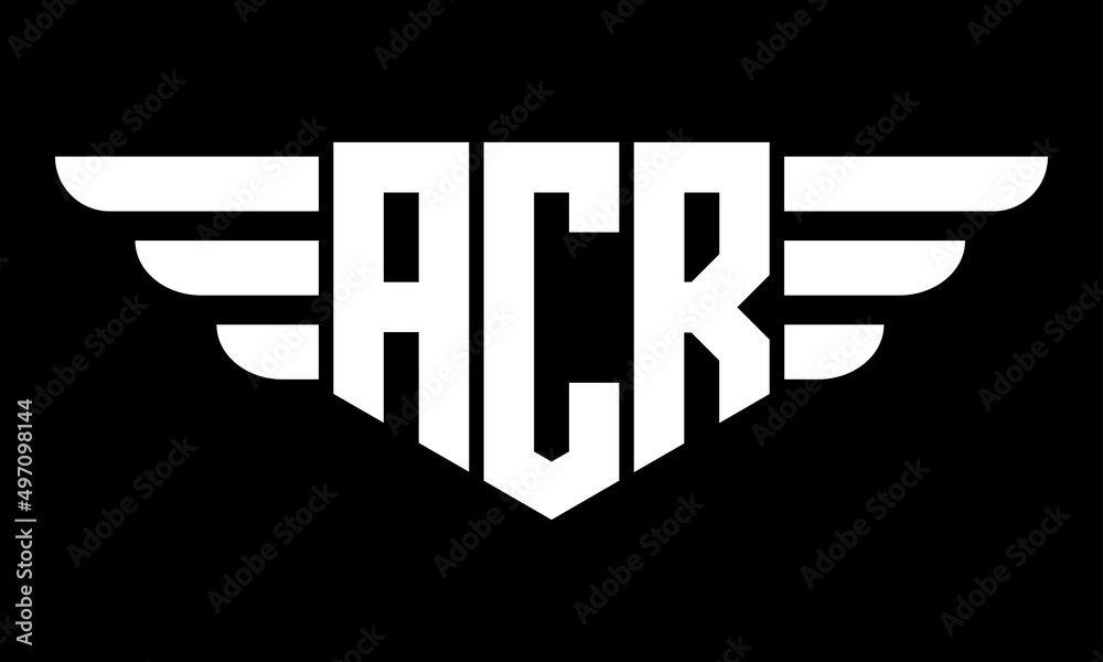 Vetor de ACR geometric logo design vector template | monogram logo ...
