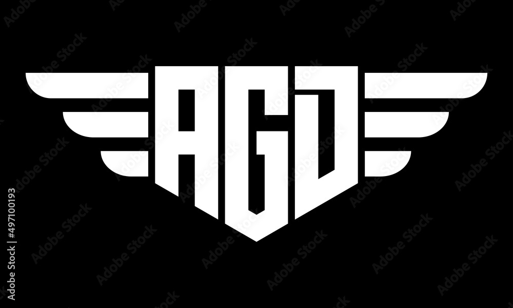 AGC geometric logo design vector template | monogram logo | abstract ...