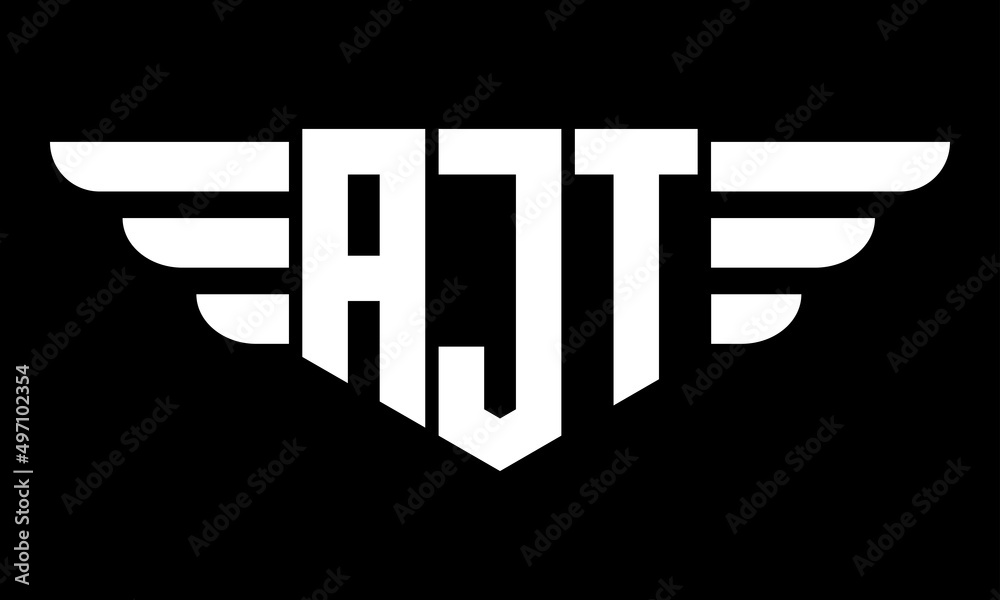 AJT geometric logo design vector template | monogram logo | abstract ...