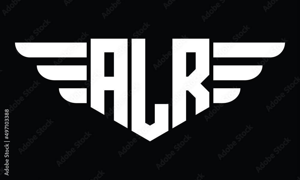ALR geometric logo design vector template | monogram logo | abstract ...
