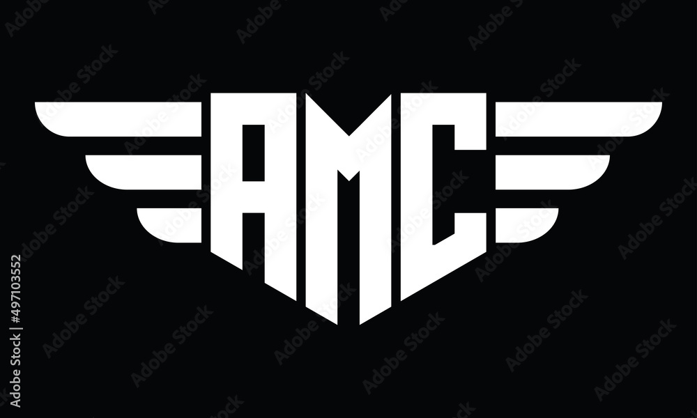 Vetor de AMC geometric logo design vector template | monogram logo ...