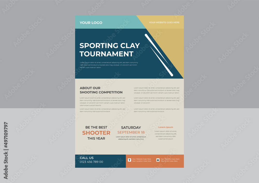 Vector illustration. Illustration shows a kind of sport. Clay pigeon ...