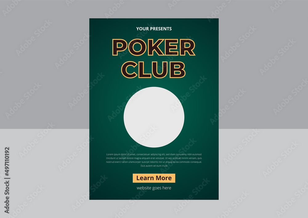 Poker Tournament Flyer Design. Casino poker tournament invitation ...