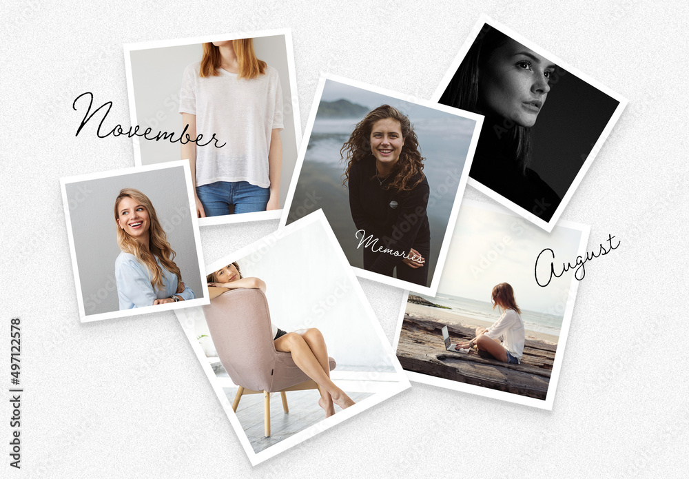 Photo Collage Mockup Stock Template | Adobe Stock